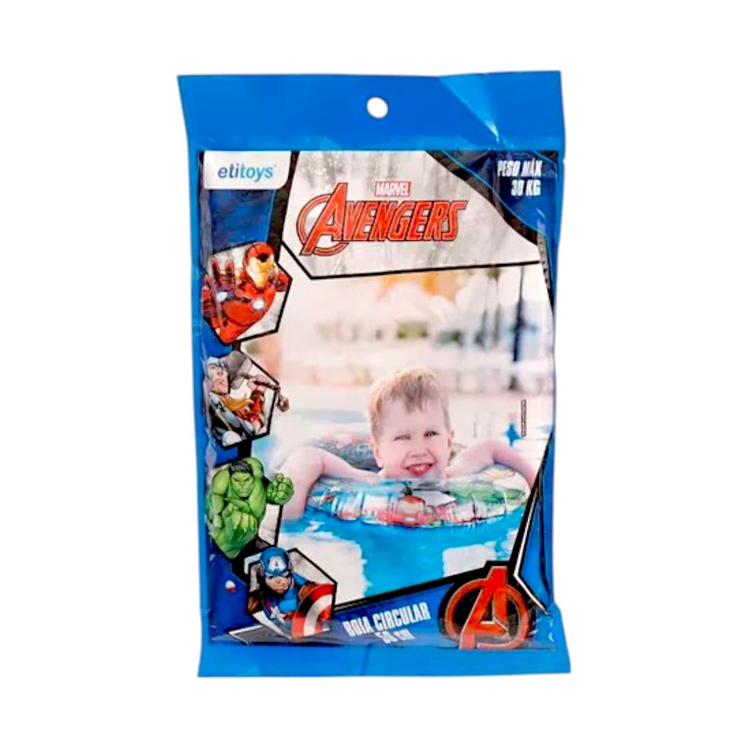 Boia Circular Inflável Avengers Marvel 56cm - Etitoys - Bazar Rodrigues